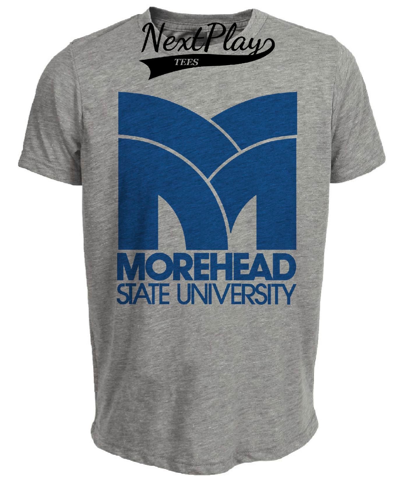 Morehead State Eagles Retro 1980 Artwork Heather Gray Sublimated T ...