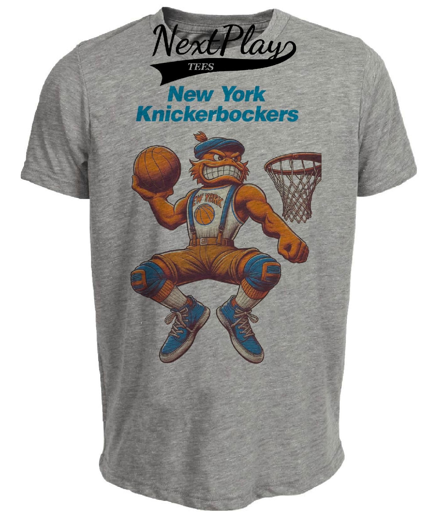 New York Knicks Retro Knickerbockers Mascot Basketball 1958 Artwork ...