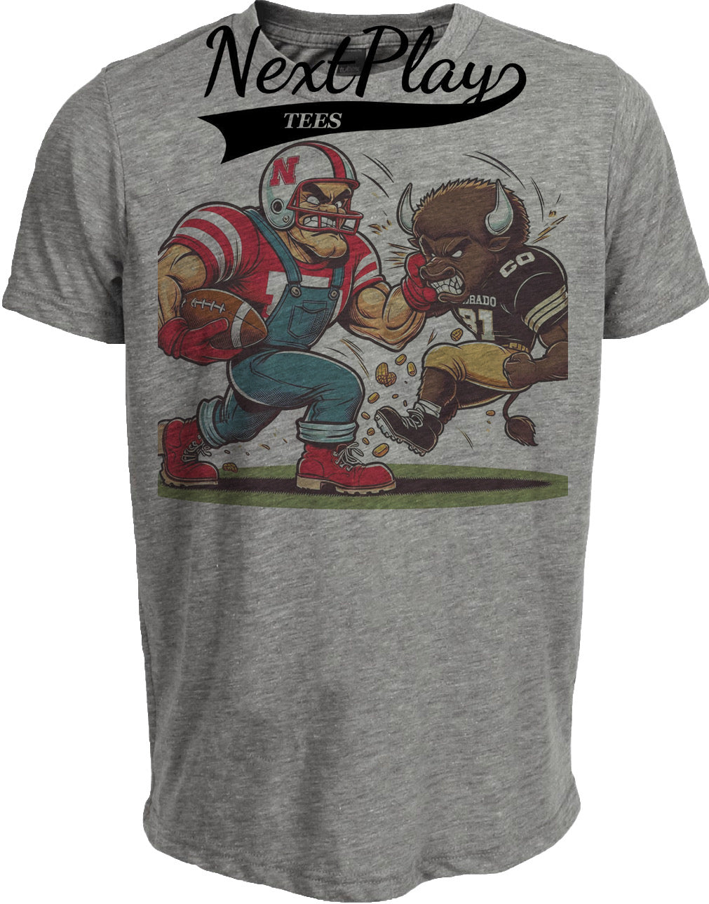 Nebraska Cornhuskers vs. Colorado Retro Rivalry Football 1989 Artwork ...