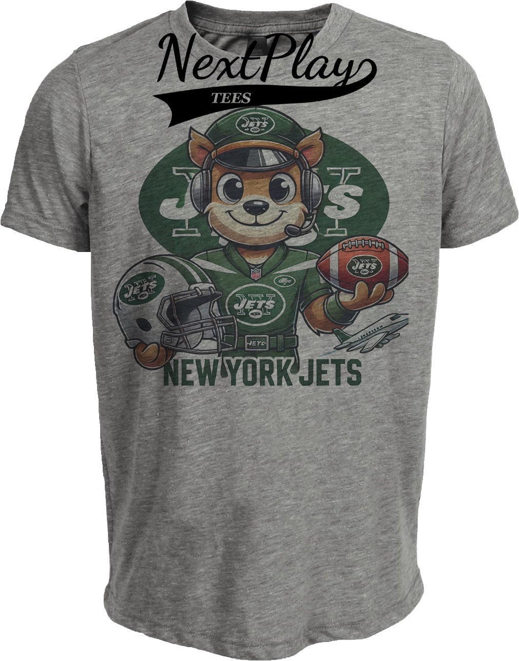 New York Jets Exclusive Retro Football Helmet Artwork Heather Gray ...