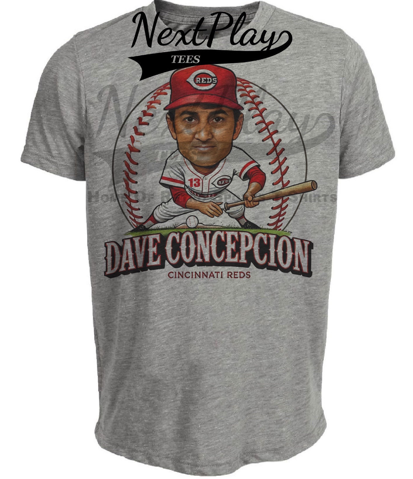 Cincinnati Reds Dave Concepcion Exclusive Retro Baseball Artwork ...