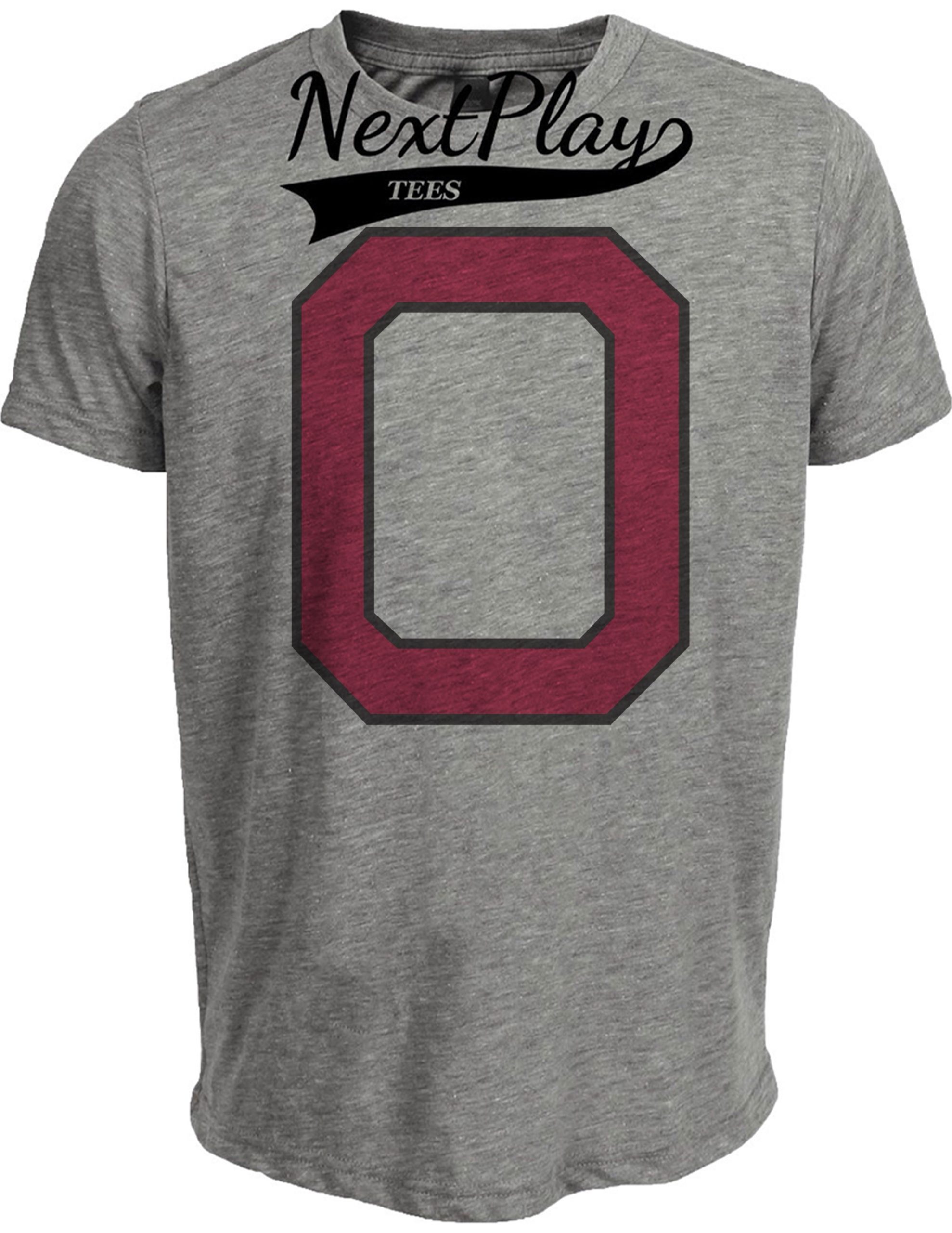 Ohio State Buckeyes Retro Block O 1898 Artwork Heather Gray Sublimated ...