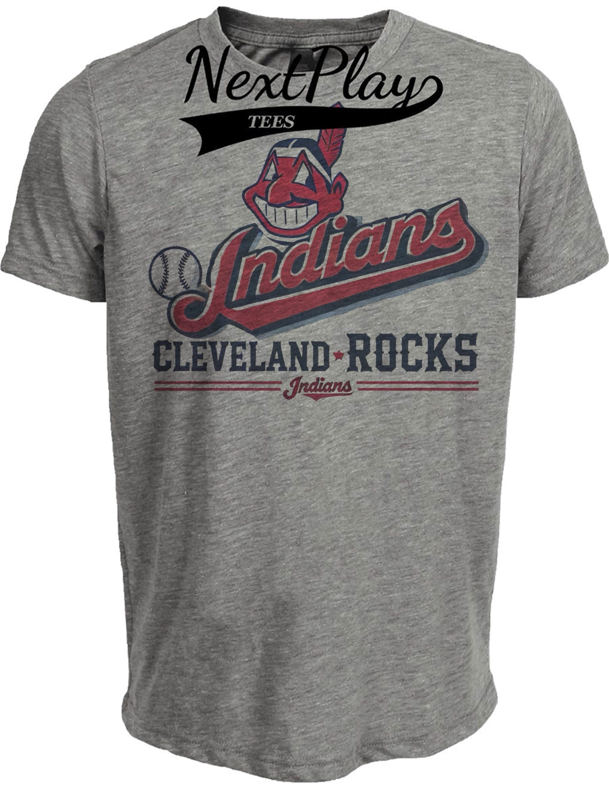 Cleveland Indians Rock Exclusive Retro Throwback Baseball Artwork ...