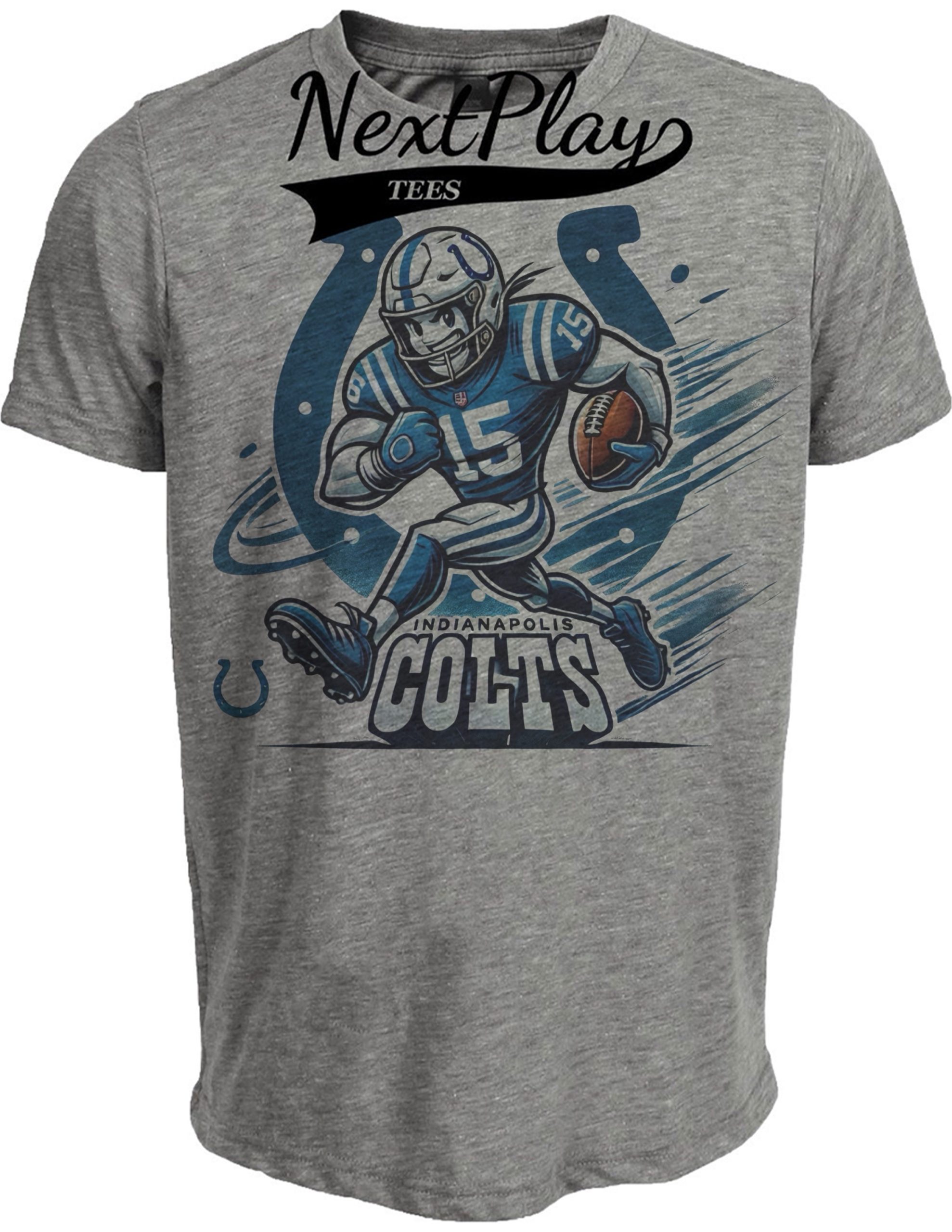 Indianapolis Colts Exclusive Retro Football Running Mascot Artwork ...