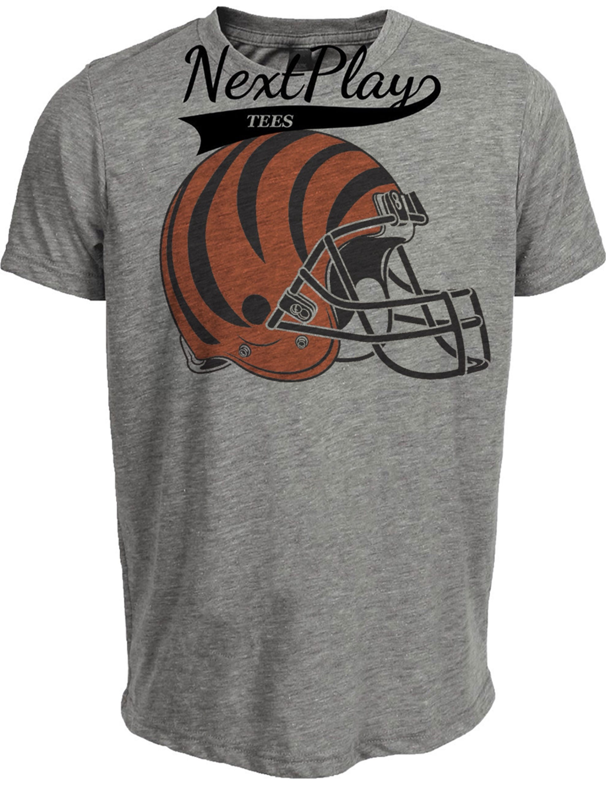 Cincinnati Bengals Retro Football Helmet 1988 Artwork Heather Gray ...