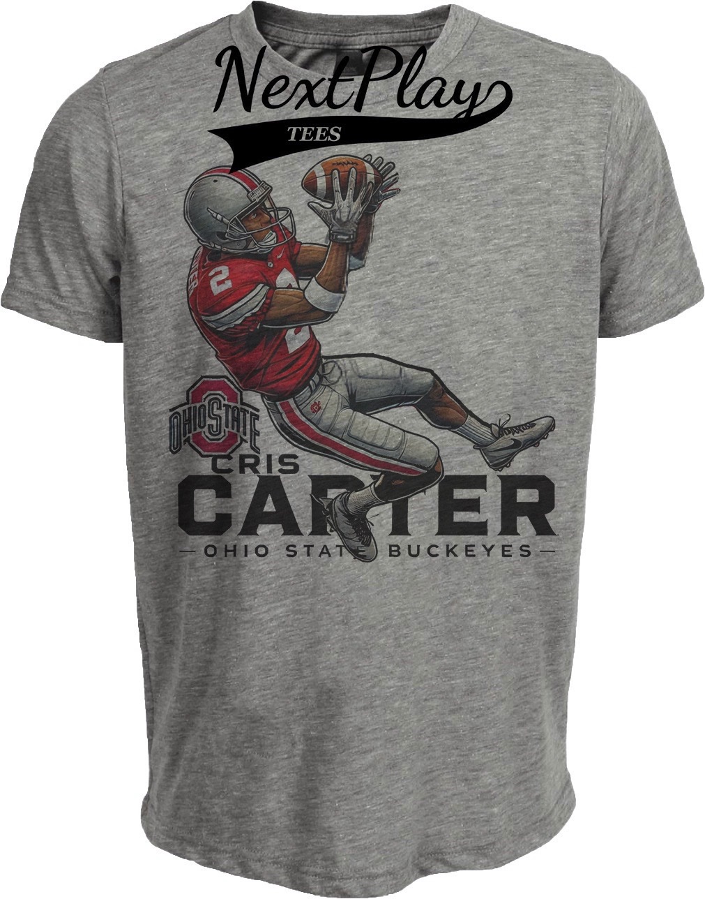 Ohio State Buckeyes Exclusive Cris Carter Retro Football 1985 Artwork ...