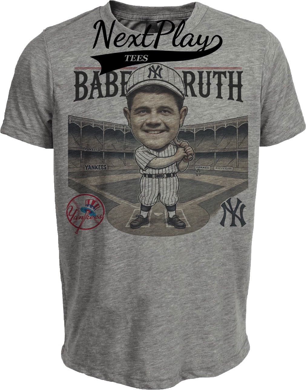 New York Yankees Babe Ruth Exclusive Retro Baseball 1930 Artwork ...