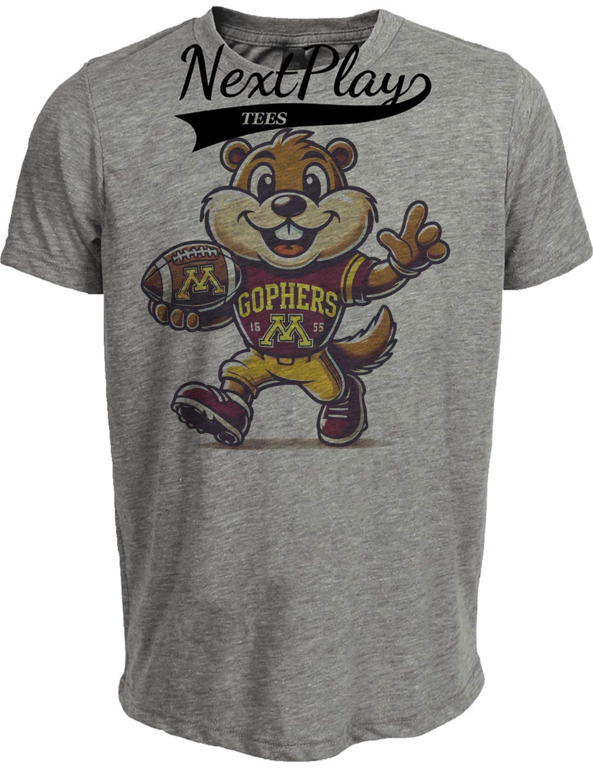 Minnesota Golden Gophers Exclusive Retro Football Running Mascot ...