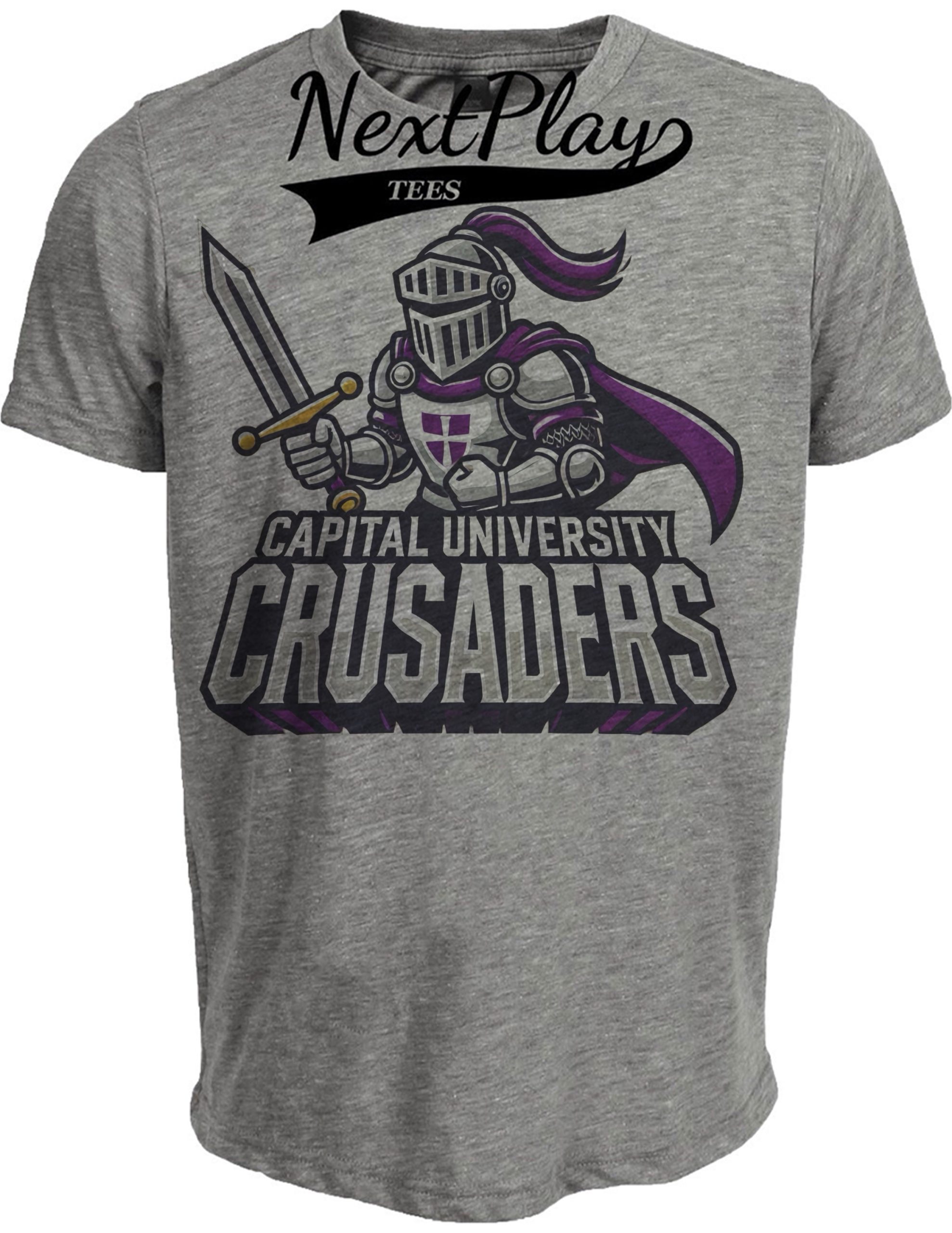 Capital Crusaders Exclusive Retro Helmet Artwork Heather Gray ...