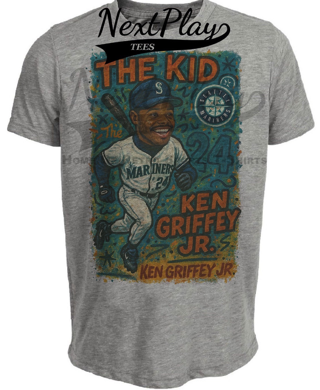 Seattle Mariners Ken Griffey Jr. The Kid Exclusive Caricature Baseball ...