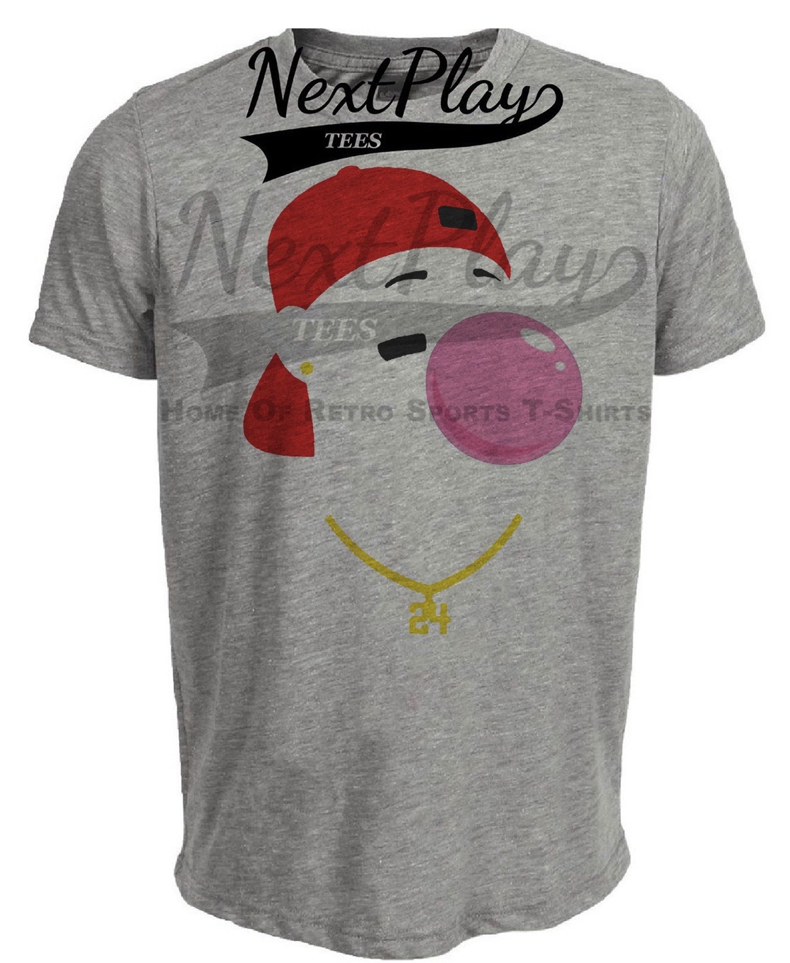 Cincinnati Reds Ken Griffey Jr. Retro Baseball Artwork Heather Gray ...